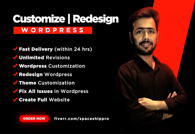 Revamp Redesign Customize And Fix Issues Wordpress Website By