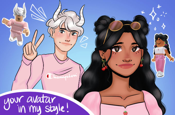 Draw your roblox avatar by Hydenne | Fiverr