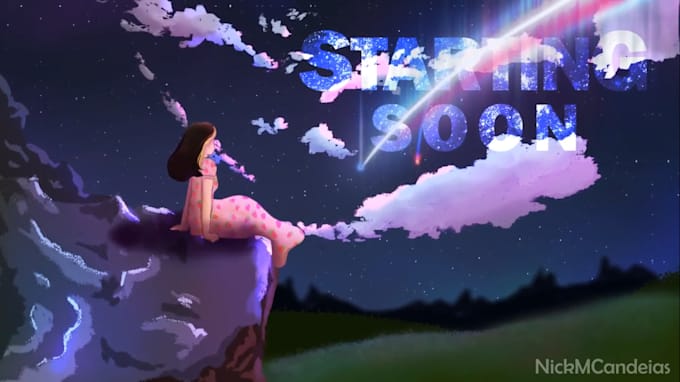 Create a professional animated starting soon screen by Nickmcandeias ...