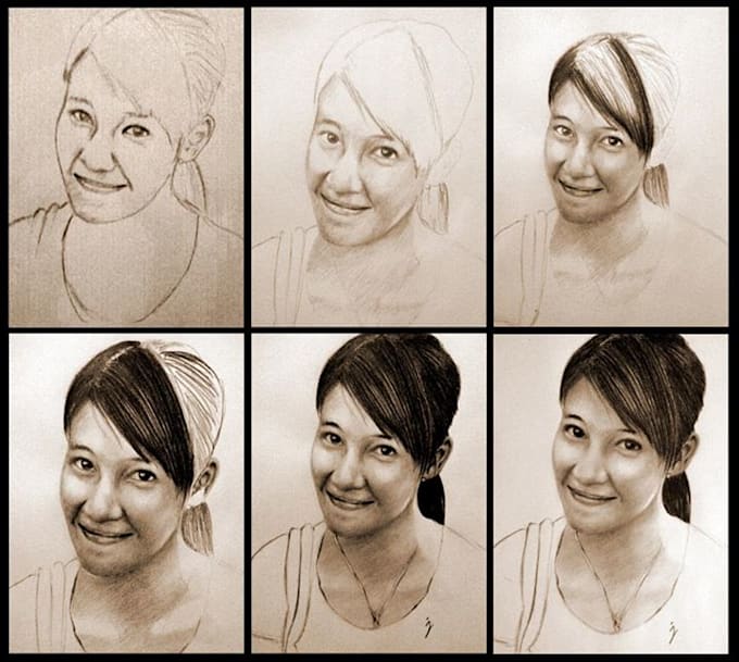 Make vintage pencil drawing of your photo by Mildcrafts | Fiverr