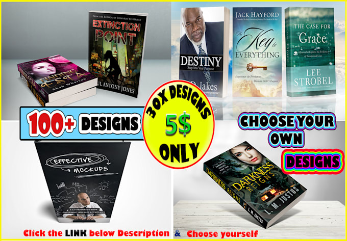 Mockup your 2d book cover image with my 3d book designs by Raguvj | Fiverr