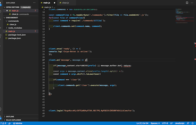 Node js discord bot by Iwilleatchips | Fiverr