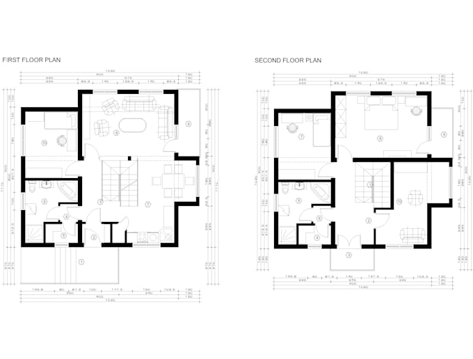Design and draw architectural floor plan in autocad by Archi_texture ...