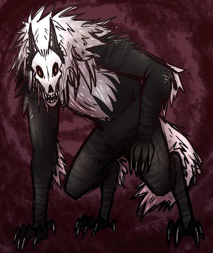 Draw spooky scary monsters by Sabro_doodles | Fiverr