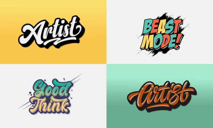 Make custom hand lettering typography logo design by Sohelrana404 | Fiverr