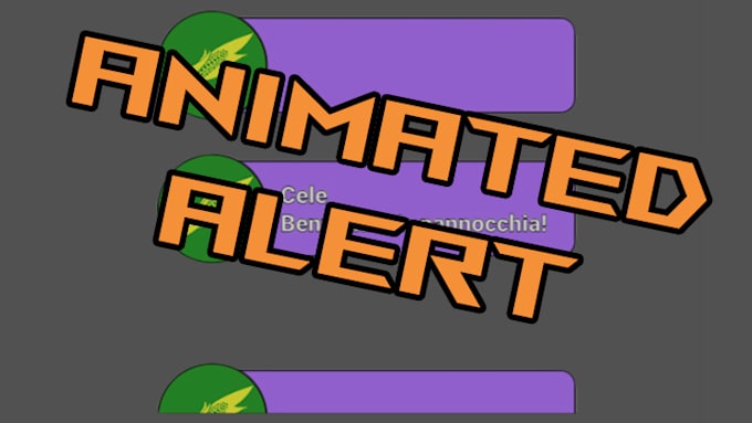 Create your animated alert by Cristalmau | Fiverr