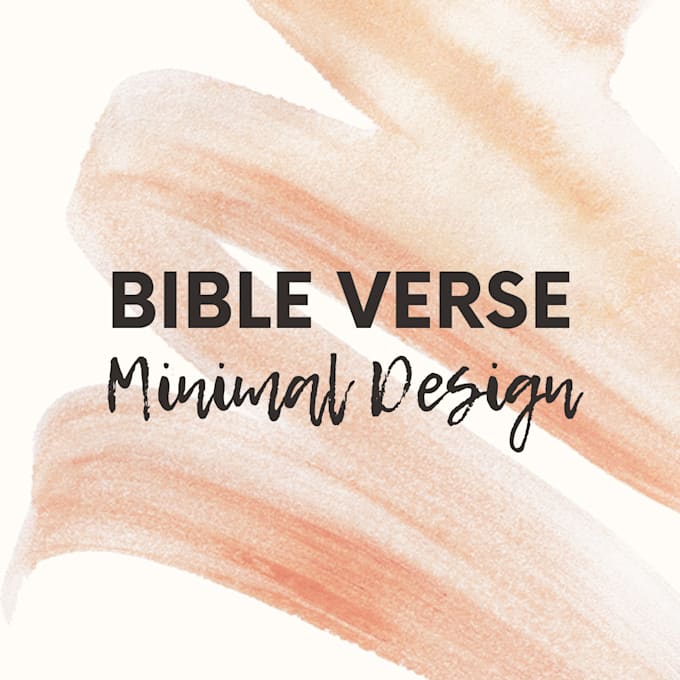 Design your bible verse minimalist by Visual_mia | Fiverr