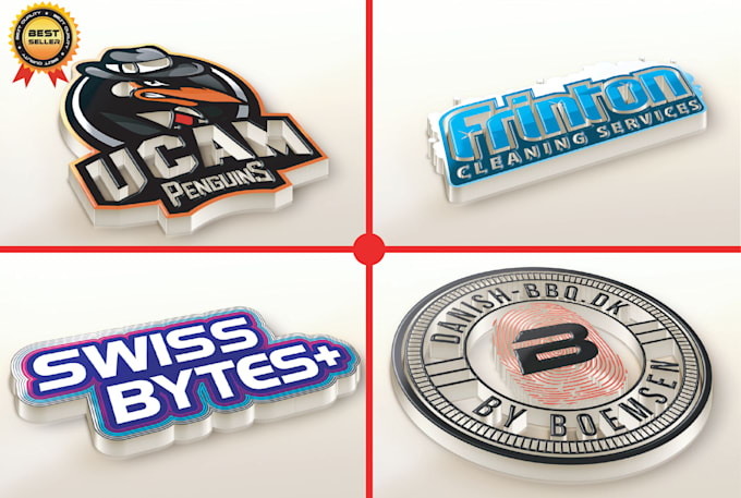 Convert your logo into 3d mockup by Gfxartista | Fiverr