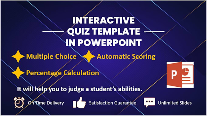 Create interactive quiz presentation or template in powerpoint by M_j ...