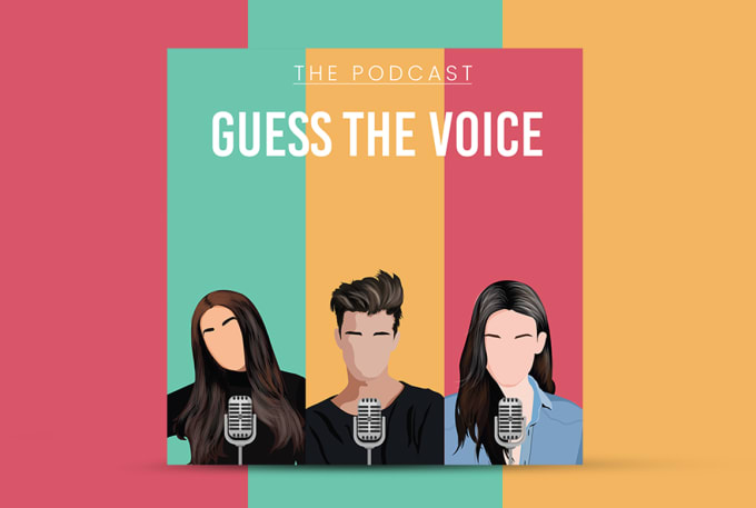 Design professional portrait based podcast cover art by Em_arooj | Fiverr