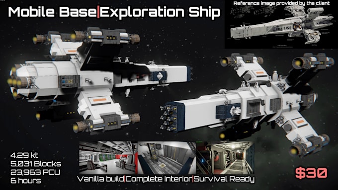 Build you anything in space engineers by John_wack | Fiverr