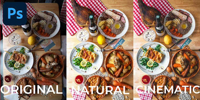 Edit your food photos in natural or cinematic style by Cedvarlet | Fiverr