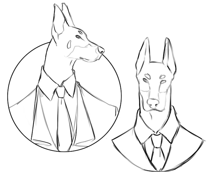 Draw digital anime or cartoon sketches and chibis by Maximus_draw | Fiverr