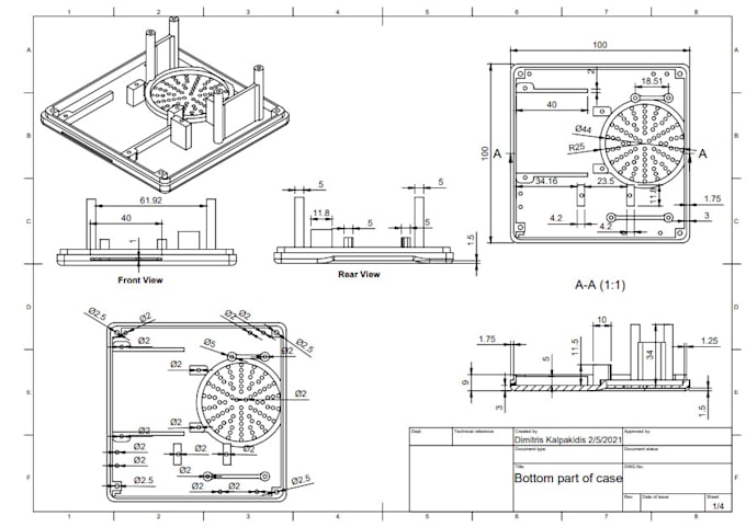 Make 2d drawings of your product by Dkalpa | Fiverr