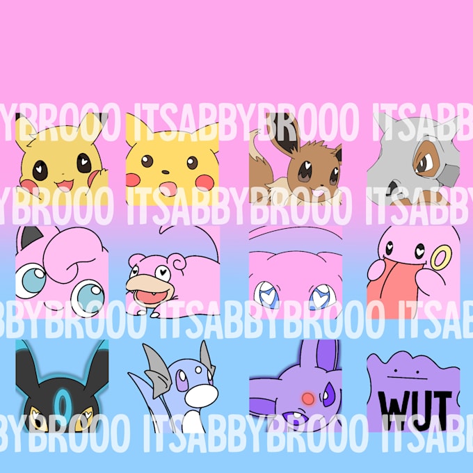 Make bulk emotes or badges for your twitch stream by Itsabbybrooo | Fiverr