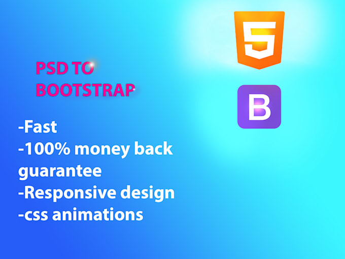 Convert your design to html css bootstrap responsive page by Moghix419 ...