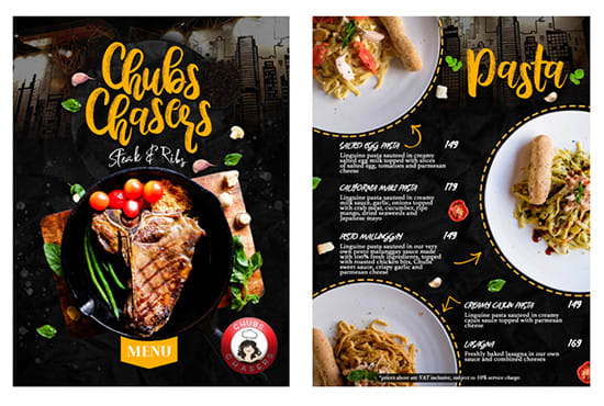 Create a visually appealing menu for your restaurant or café by ...