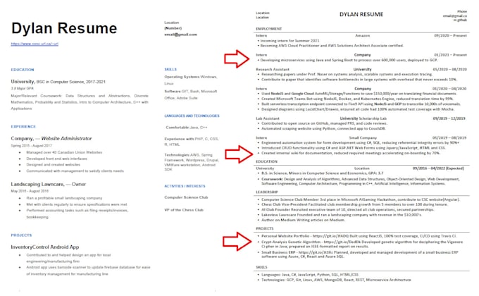 Make your resume faang quality as a faang intern coming from a non ...