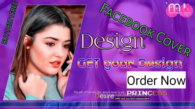 Design facebook cover with unlimited colourfull and stylish fonts by Mk ...