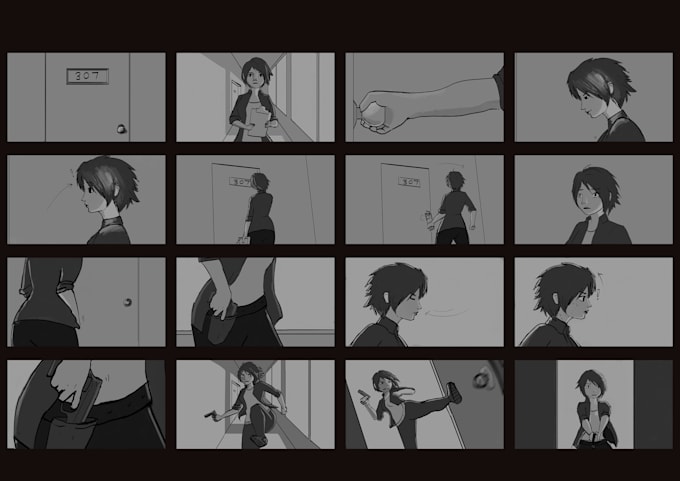 Make storyboard and animatics from your scripts by Oliviayapliwey | Fiverr
