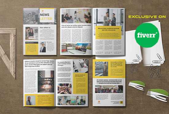Design print ready newsletters,and magazine with adobe indesign by ...