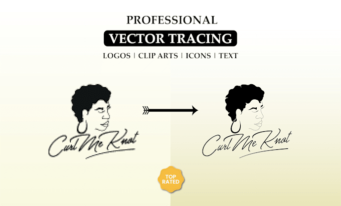 Vector trace your logo, text, icons and clipart by Smart_media | Fiverr
