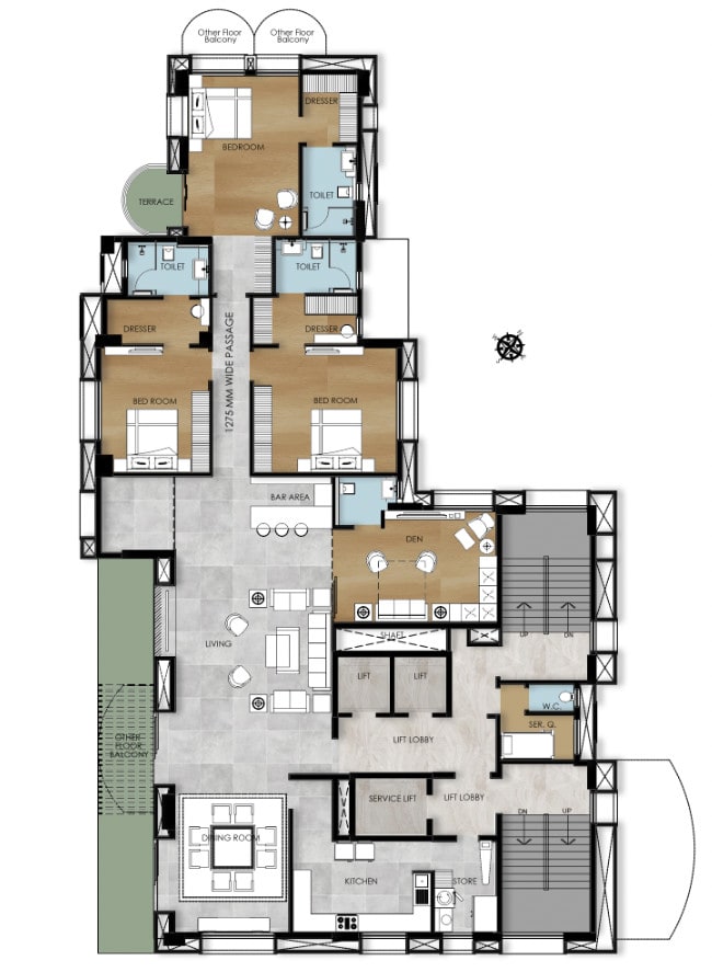 Render floor plans and make presentation sheet in photoshop by Tanyav ...