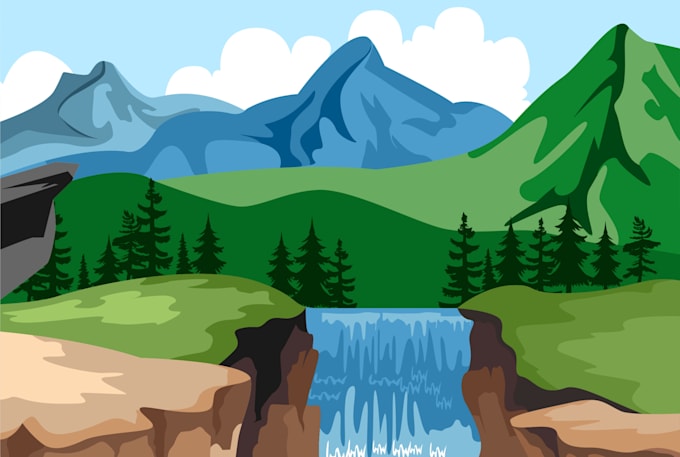 adobe illustrator landscapes