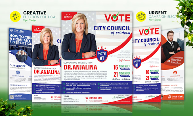Design amazing urgent political election campaign flyer,banner and ...