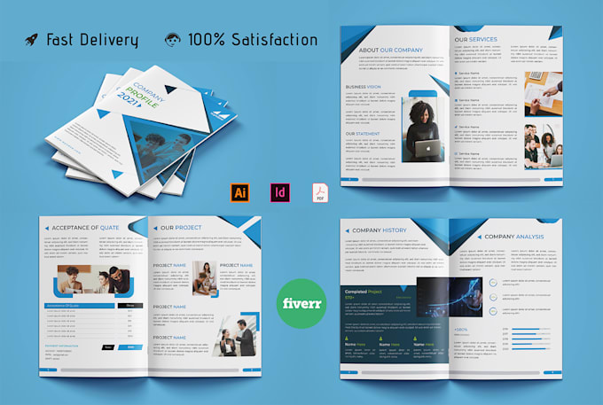 Amazing brochure company profile and annual report by Codexgrap | Fiverr