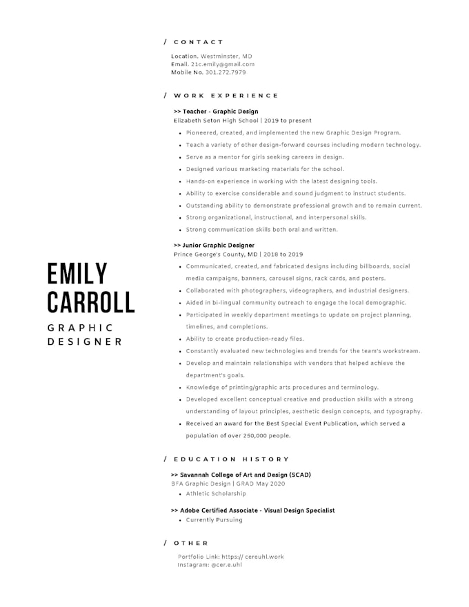 Help you create a seamless cv package by Ecarroll21 | Fiverr