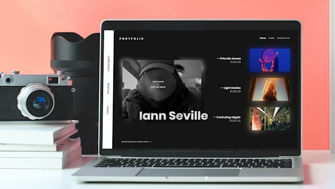 Make you a stunning static portfolio website by Arscslvt | Fiverr
