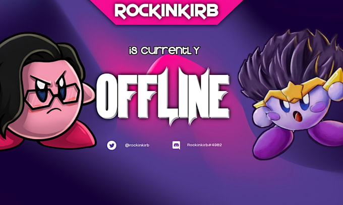Design eye catchy twitch offline screen with twitch panel by ...