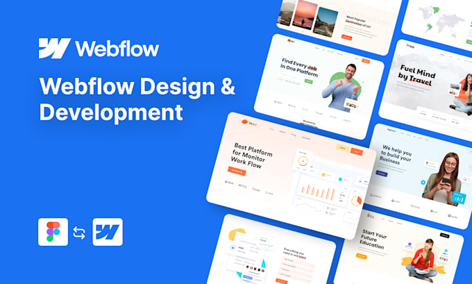 Développer la conception de sites web webflow et convertir figma en webflow