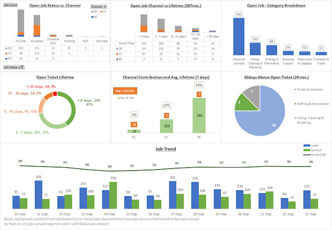 Excel report, analytics, charts, dashboards, graphs by Shaonyuvi | Fiverr