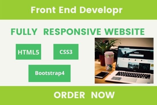 Develop responsive website using html,css and bootstrap by Sumbla_munir ...
