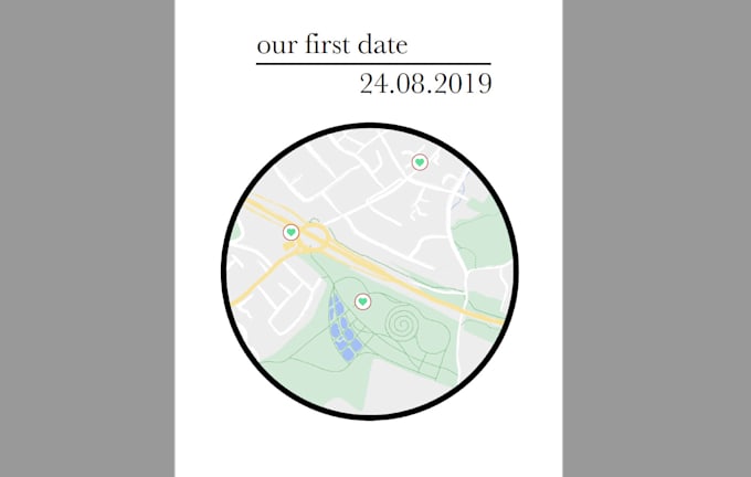 Design and draw a custom map poster of any special location by ...