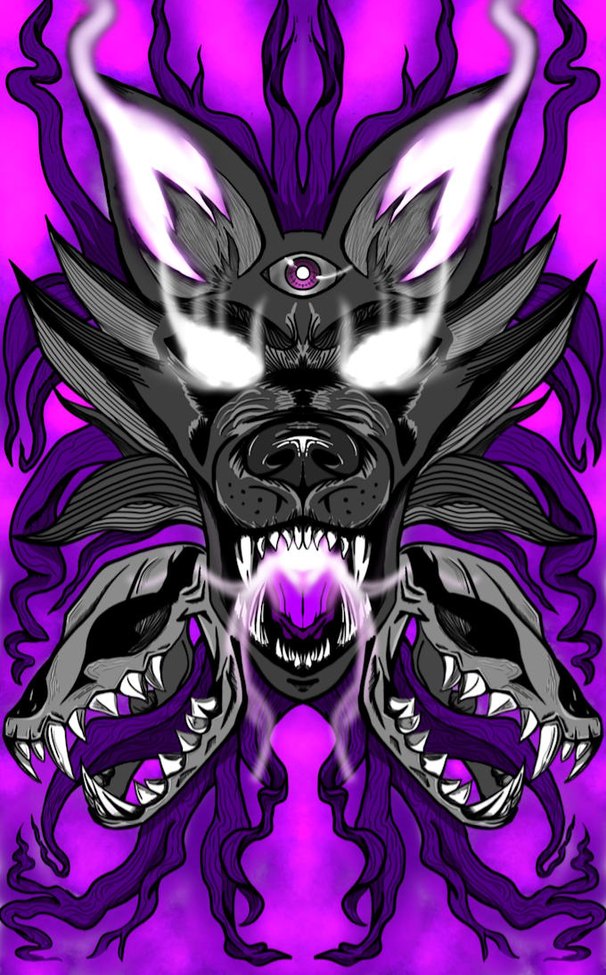 Draw a detailed dark art illustration by Bendher | Fiverr