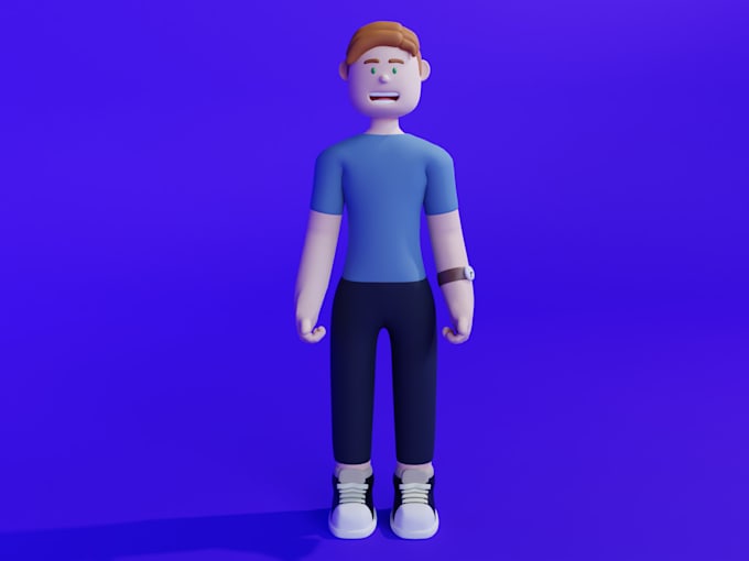 3d model and render your minimal character by Jesse_ragos | Fiverr