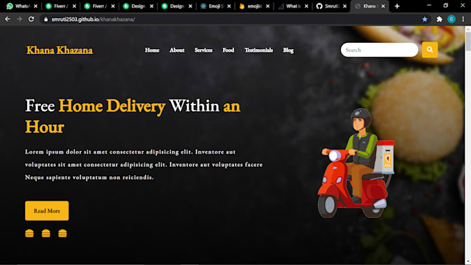 Design responsive landing page using html,css and javascript by Smruti_07 | Fiverr
