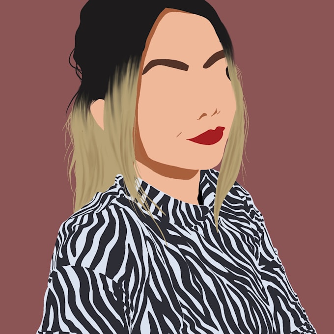 Draw minimalist portrait faceless art by Vanillanava | Fiverr