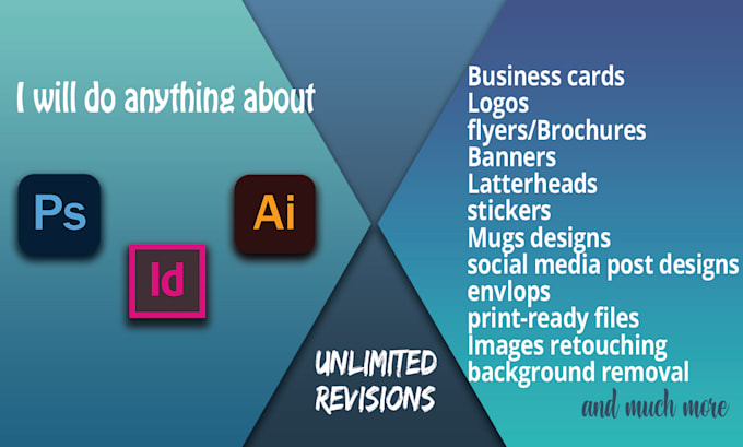 Do anything about adobe illustrator, photoshop, indesign by ...