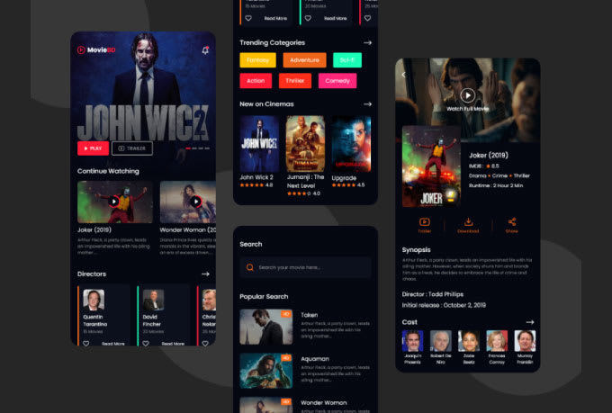 Do creative user interface design for mobile app and web by Alamin ...