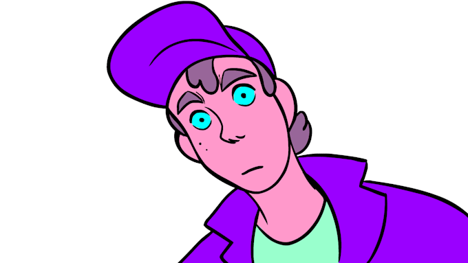 Create fun 2d cartoon character animated gifs by Xdangerjazzx | Fiverr
