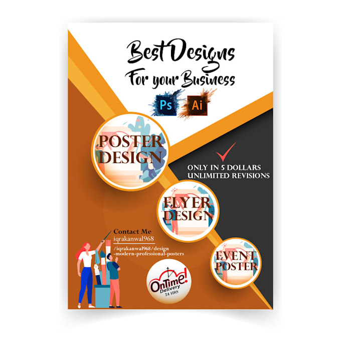 Design modern professional posters by Iqrakanwal968 | Fiverr