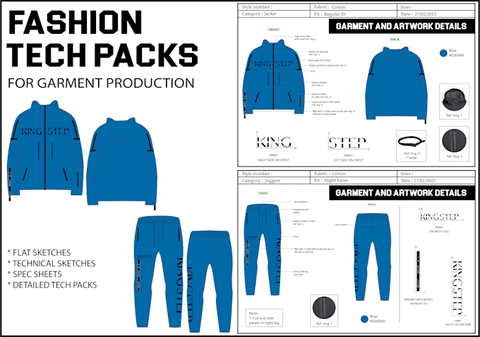 Design tracksuits and co ords with detailed tech packs by Tatvamasik ...