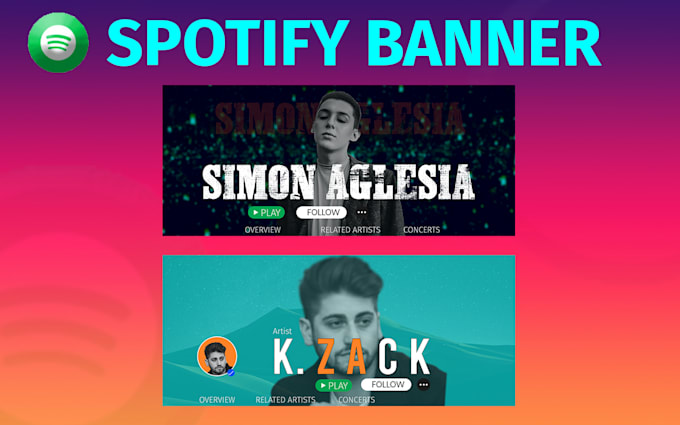 Design a pro spotify banner for your artist profile by Ghawkcreatives ...