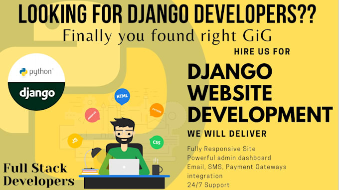 Develop fully responsive django website , web application by Muneebumar | Fiverr