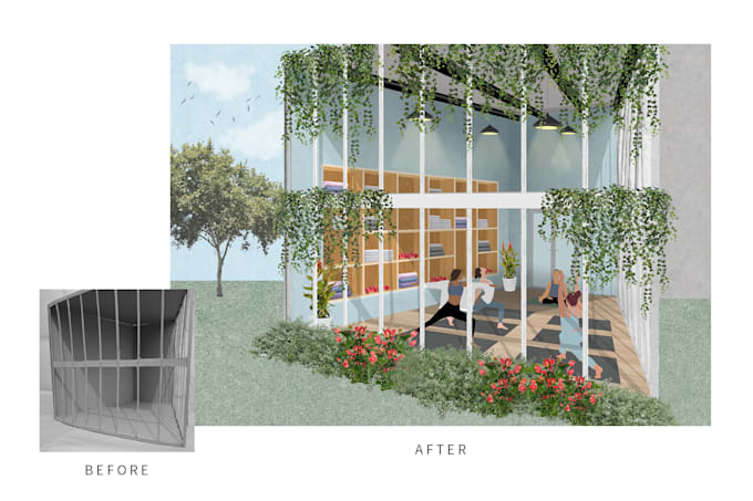 Create an architectural collage render with your physical model by ...