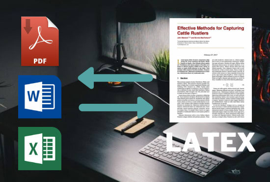 Write and convert your documents in latex by Team_arslan | Fiverr
